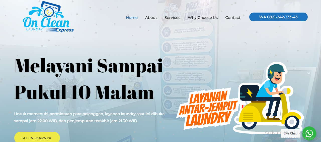 9 Contoh Website Laundry dengan Desain Menarik