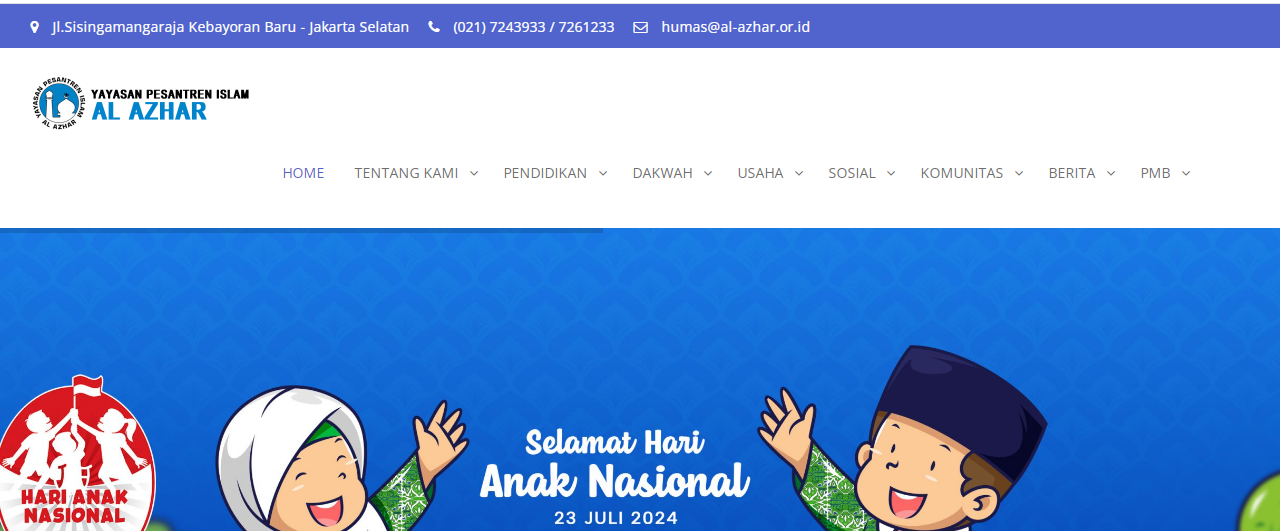 contoh website yayasan 1 - Badoy Studio