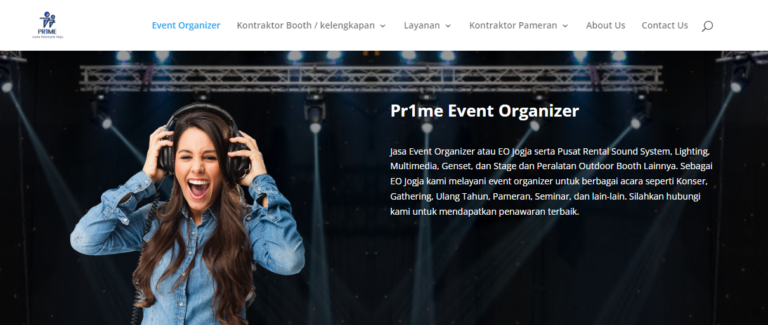 11 Contoh Website Event Organizer dengan Desain Inspiratif - Badoy Studio