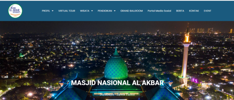 11 Contoh Website Masjid Dengan Desain Menarik - Badoy Studio
